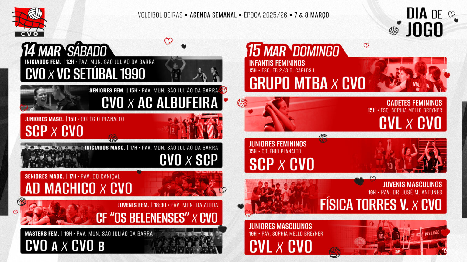Agenda Semanal 14-15 Mar – Site CVO